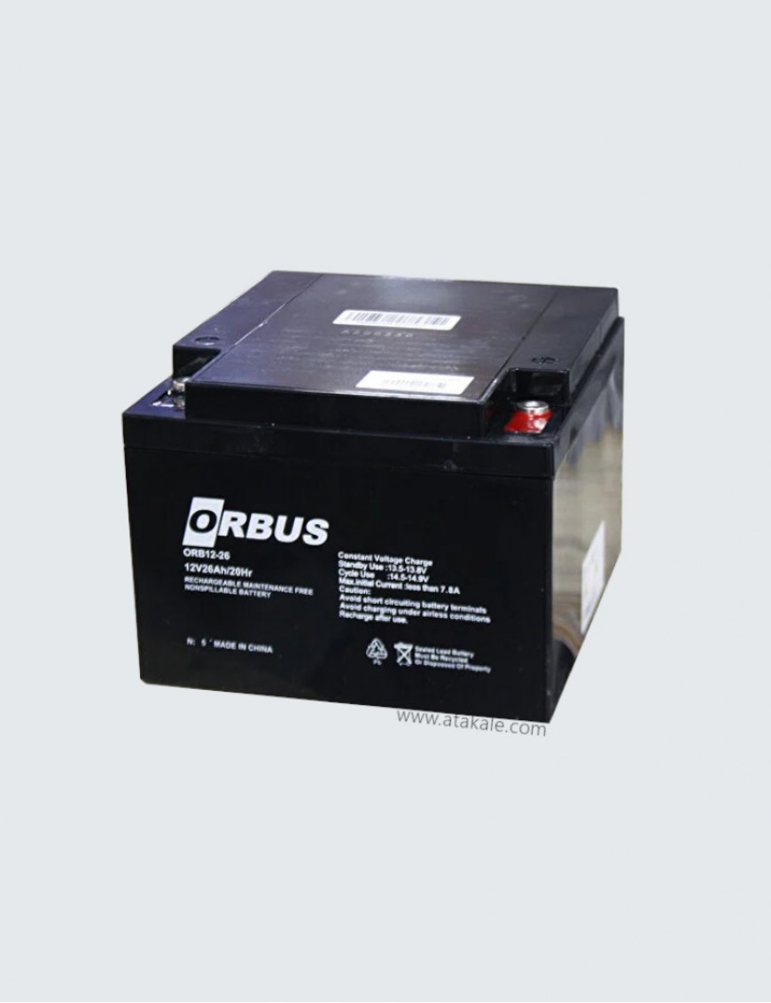 Orbus 26 AH Kuru Bakımsız AGM Akü Fiyatları , 26AH 12volt Teksan Plus ...