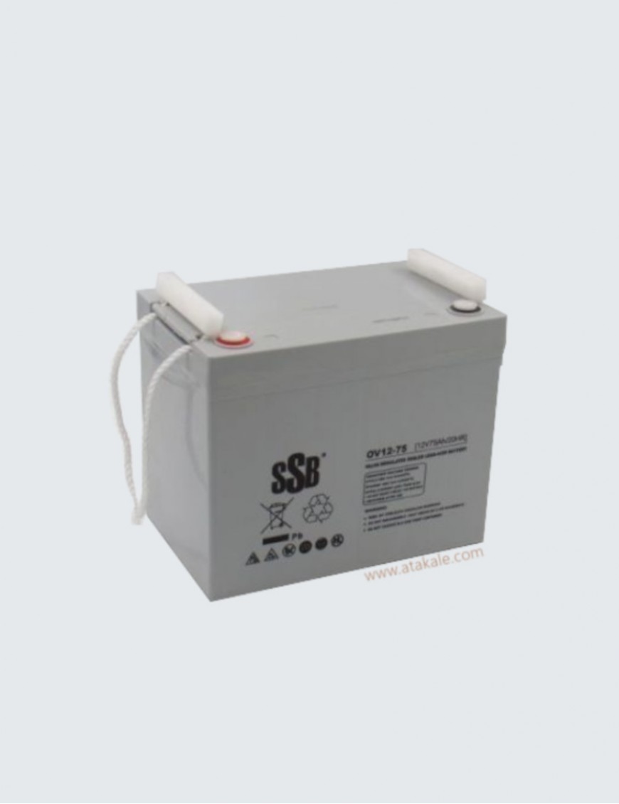 SSB 75 amper AGM akü Fiyatları , SSB 75AH 12volt solar kuru akü , 12volt SSB AGM akü