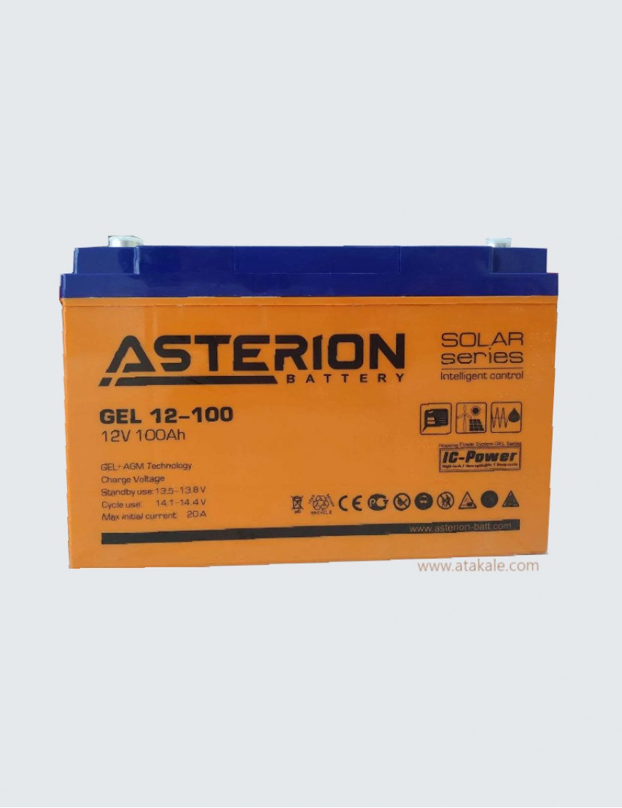 Asterion 100AH Jel Akü Fiyatları, 12volt Asterion VRLA GEL solar güneş ...