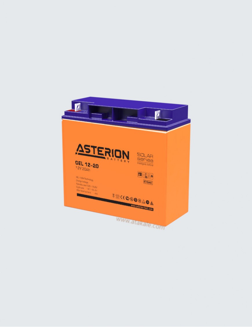 Asterion 20AH Jel Akü Fiyatları, Asterion 12volt VRLA GEL solar güneş ...