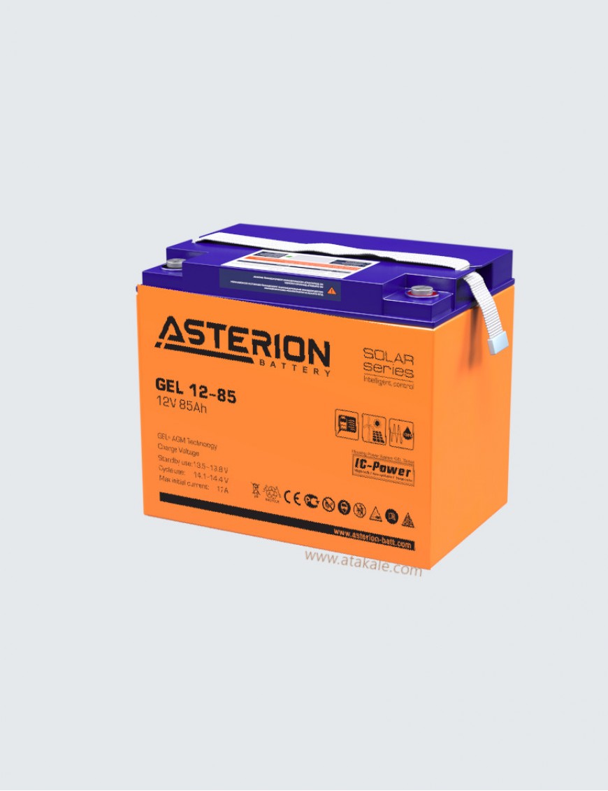 Asterion 85AH Jel Akü Fiyatları, Asterion 12volt VRLA GEL solar güneş ...