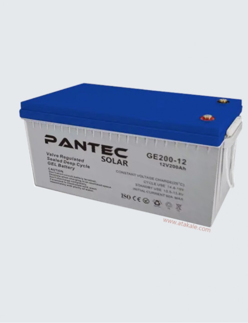 Pantec 200AH Jel Akü Fiyatları ,Elizler Jel Batarya, Pantec solar Nano ...