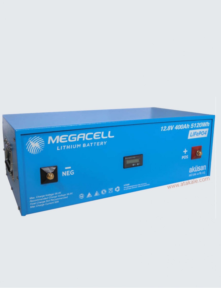 12Volt 400AH Megacell Lityum Demir Fosfat Akü Fiyatı, 12.8volt Aküsan Megacell Lityum İon Akü ...