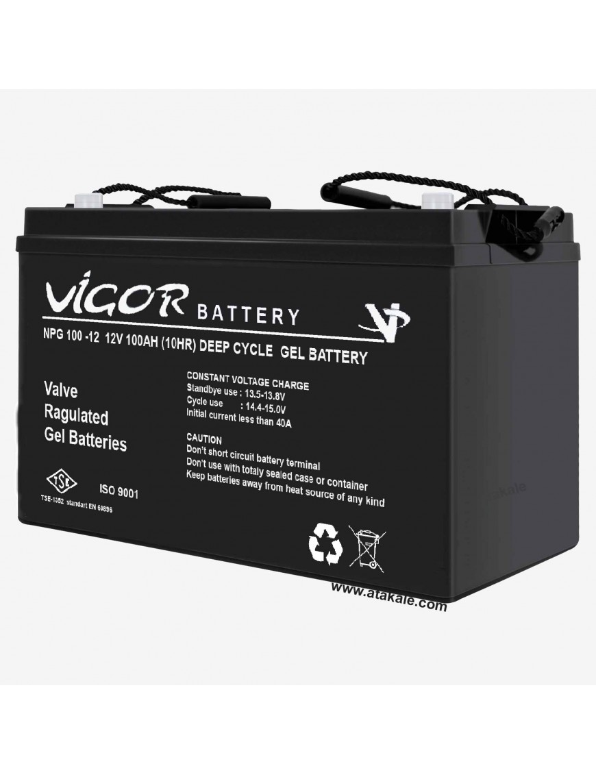 Vigor 100AH 12Volt AGM Akü Fiyatları: 128USD, Kuru Bakımsız UPS Aküsü ...