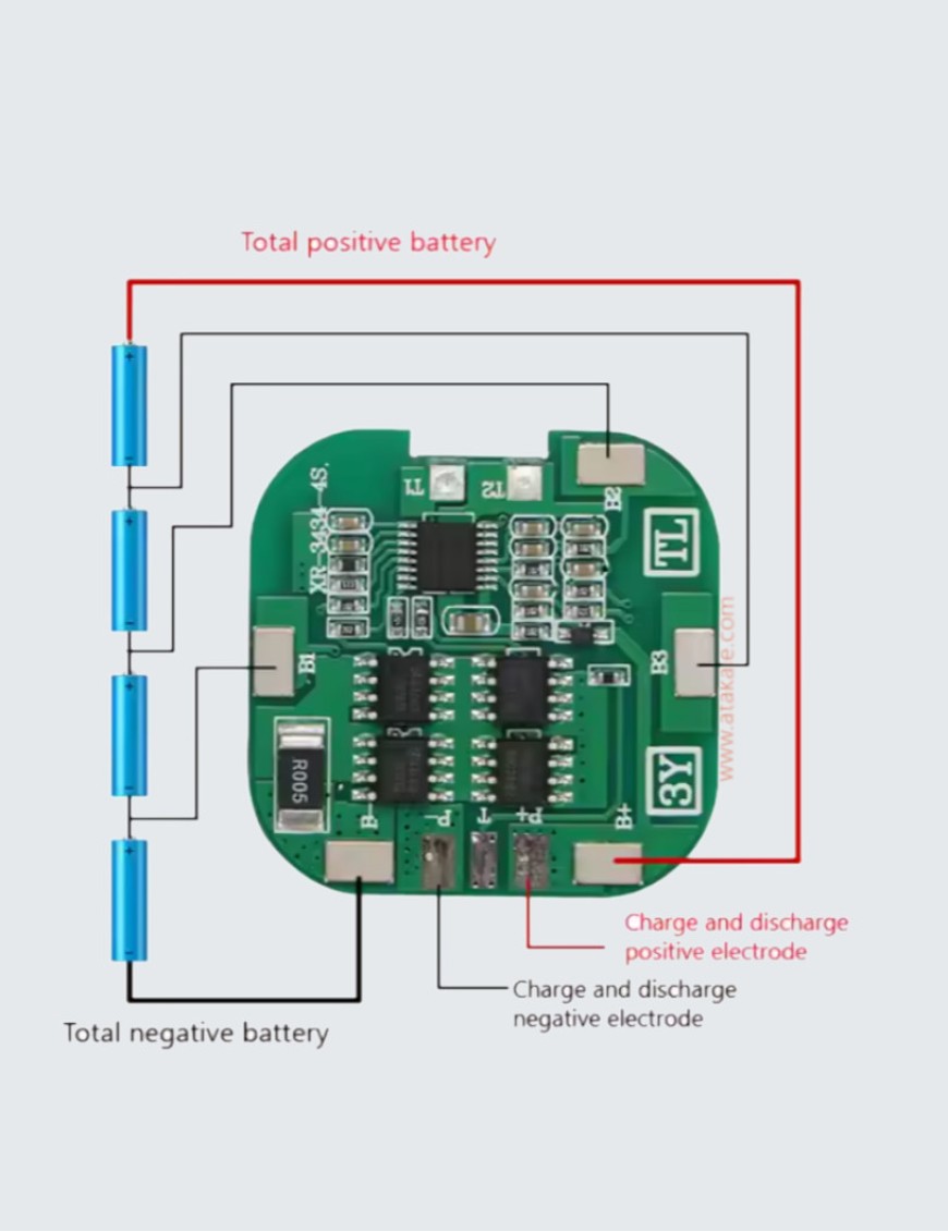 XR 4S 10A BMS 12.8V Lifepo4 XR Balanslı Lityum Batarya Shenzhen Mondo ...
