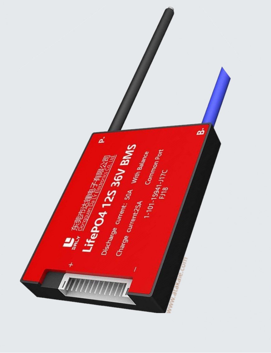 Daly 12S 36Volt 50A Lifepo4 BMS Fiyatı , 38.40 Volt Akü yönetim sistemi ...