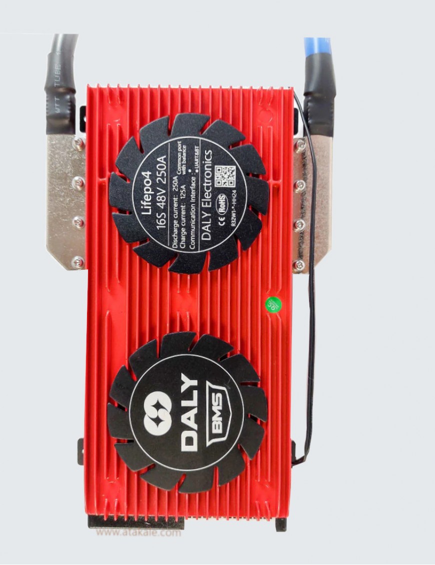 Daly 16S 48Volt 250A Lifepo4 Smart BMS Fiyatı , 51.20 Volt Akü yönetim sistemi Ortak Port smart BMs