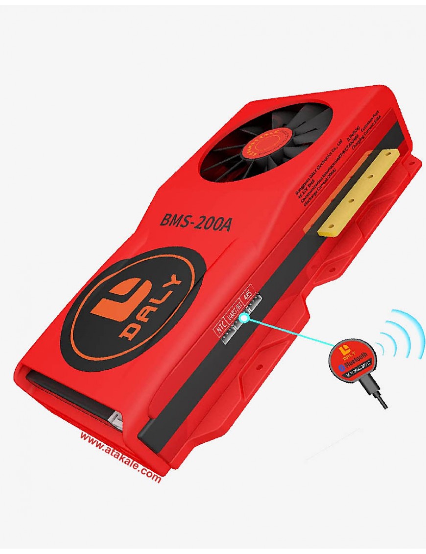Daly 4S 12Volt 200A Lifepo4 Smart BMS Fiyatı:280usd , Fanlı Akıllı Bluetooth UART, RS485 ve CAN ...