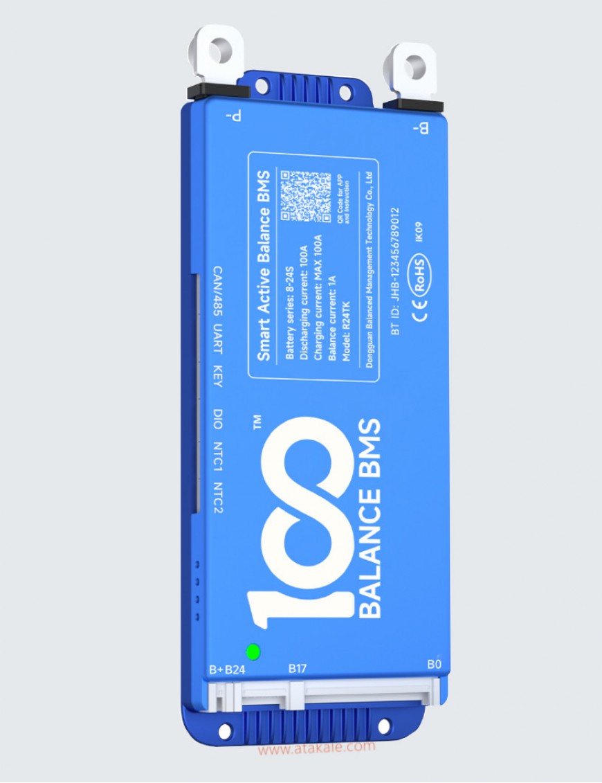Daly 8s-24s 100A Lifepo4 BMS Fiyatı , Saly Smart Akü yönetim sistemi Ortak Port BMs R24TK1A-24S 100A
