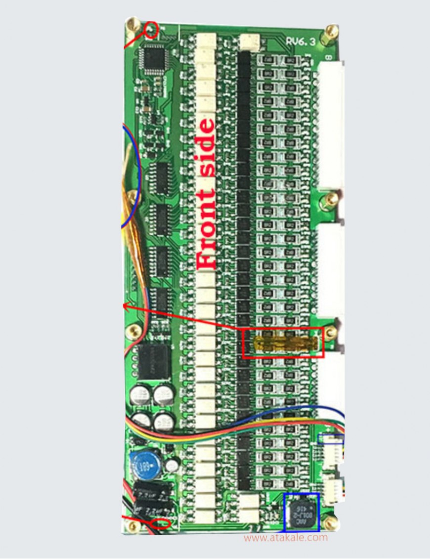 RJXZS 32S LiFePO4 Smart Bms 32S 120Amper PCM Bluetooth, 102Volt BMS ...